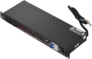 Sequencer,HUIOP DB2-02 10-outlet Rack Mount Power Sequence Controller Conditioner Surge ...