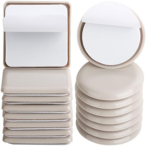 8 Pack 2.5inch Self Stick Square Furniture Moving Slider & 8 Pack 2-1/8 ...