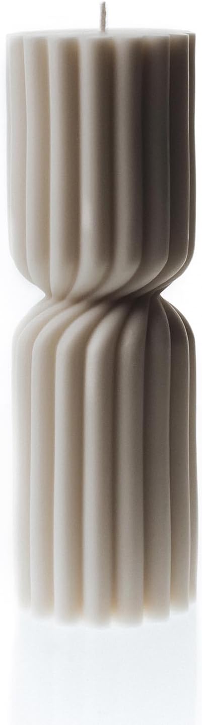 Amazon.com: LAWA Swirl Candle - Large Beautiful Handmade Pillar Scented ...