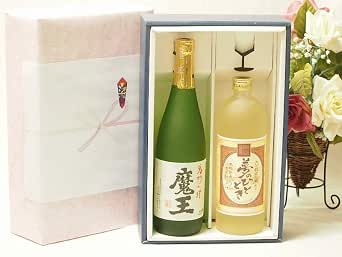 Amazon.co.jp: Premium Gift Box Potato Shochu Maou Set, Inoue Shuzo ...