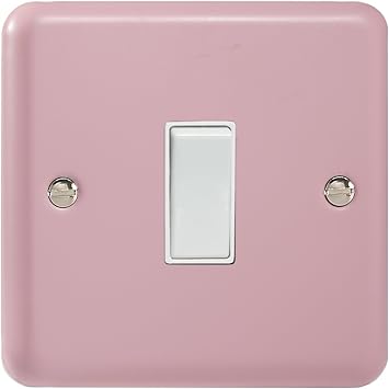 Varilight 1-Gang 10A 1- or 2-Way Rocker Switch Rose Pink : Amazon.co.uk ...