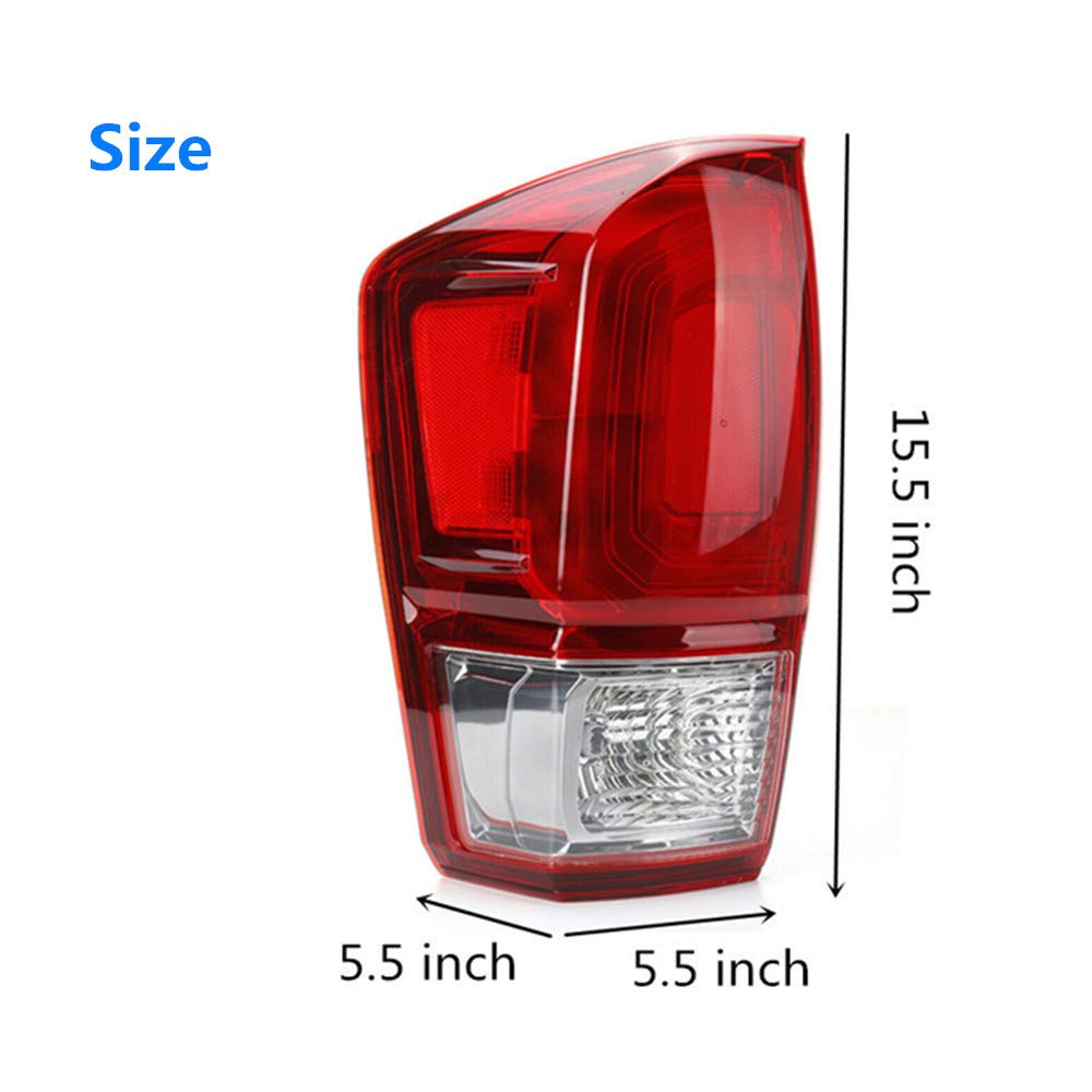 Driver Left Side Rear Tail Light Brake Lamp Assembly Replacement for ...