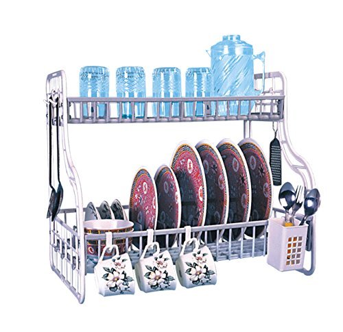 Dhavesai Plastic Multipurpose Kitchen Rack with 2 Shelves (Multicolour ...