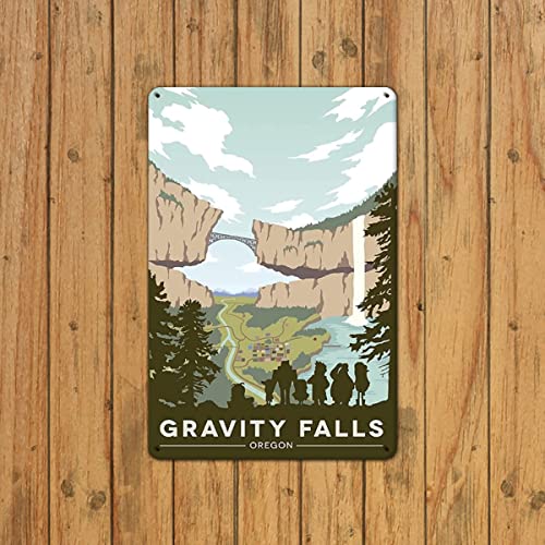 Snapklik.com : Gravity Falls Metal Signs Posters For Garage Man Cave Shop Bar Pub Decor 8X12 Inches