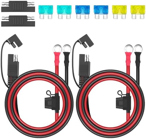 Amazon.com: Linkstyle 2pcs 10AWG SAE Battery Connector Terminal Harness ...