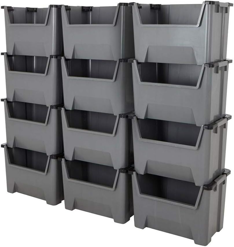 BiGDUG Plastic Storage Bins For Parts & Picking - Pack of 10 - 175h x ...