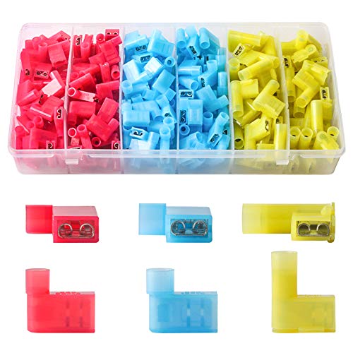 Snapklik.com : 200PCS Nylon Insulated Flag Spade Quick Disconnects ...