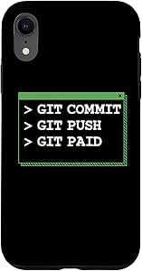 Amazon.com: iPhone XR Git Commit Git Push Git Paid any Programmer Case : Cell Phones & Accessories