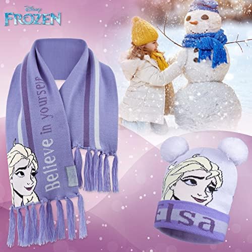 Disney Beanie Hat Scarf and Gloves Set Kids, Frozen Gifts for Girls ...