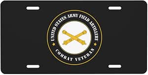 Amazon.com: Rqwaaed Us Army Field Artillery Veteran Decorative License ...