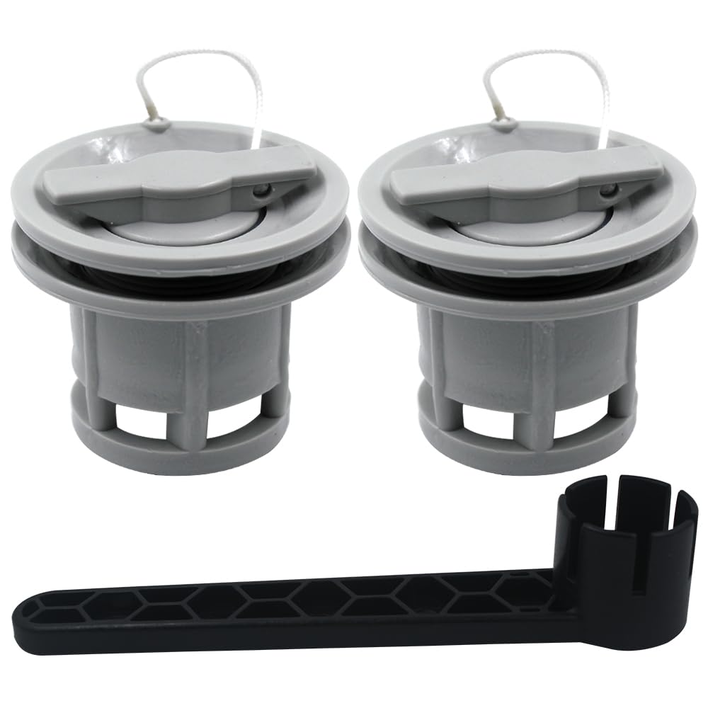 Kayak Boat Air Valve, 2Pcs 6 Groove Air Plugs Air Valve with Wrench ...