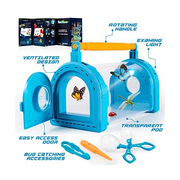 Bug Catcher Kit for Kids - Light Up Critter Habitat Box for Indoor ...