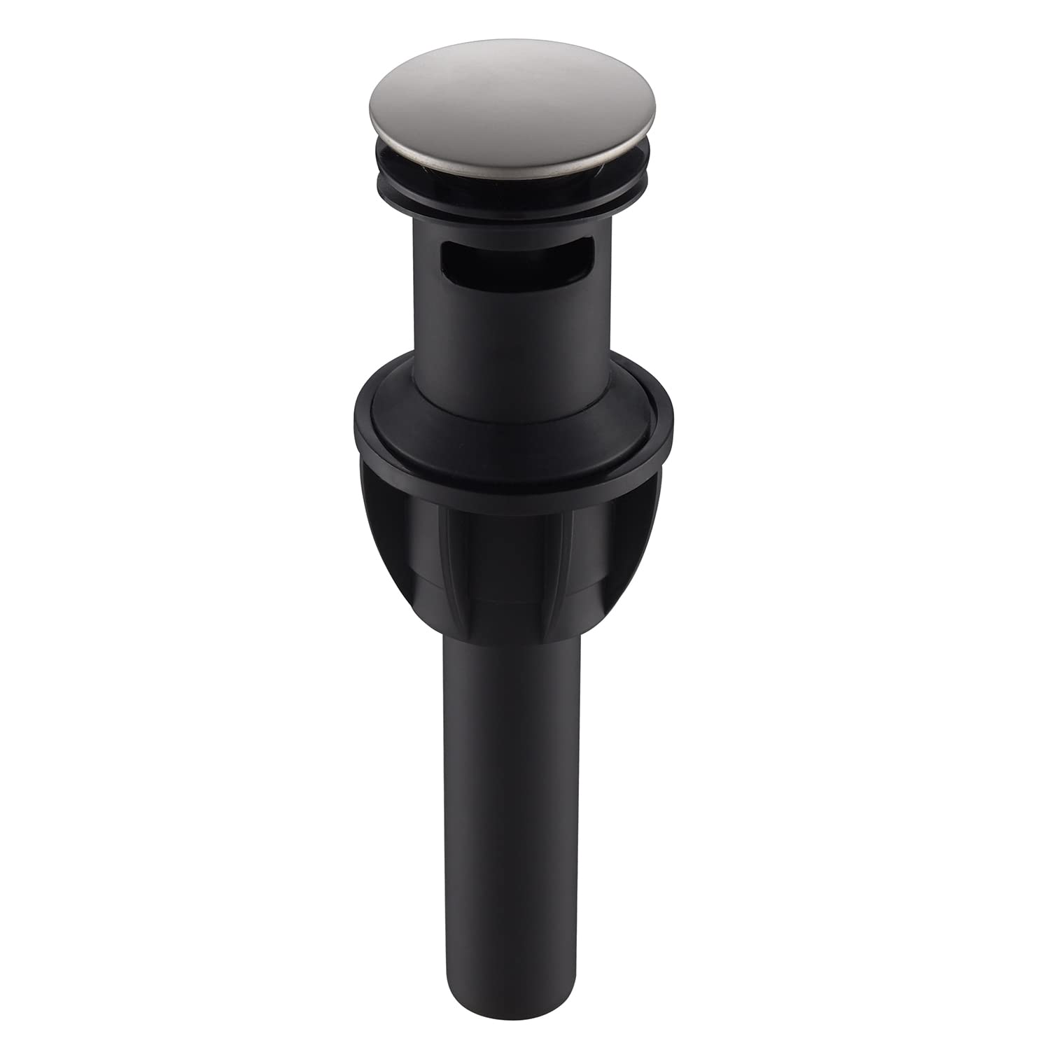 DEOKXZ Brushed Nickel Pop-Up Sink Drain Plug With Overflow For Bathroom ...