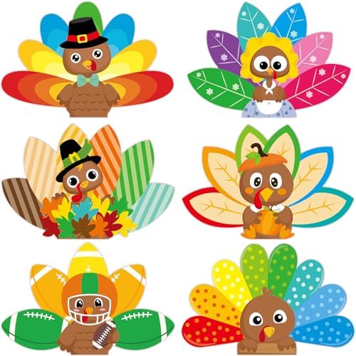 Amazon.com : ceiba tree 24Pack Thanksgiving Cards Turkey Cards Happy ...