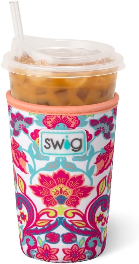 Amazon.com: Swig Life Medium Iced Cup Coolie, Standard 22oz Iced Coffee ...