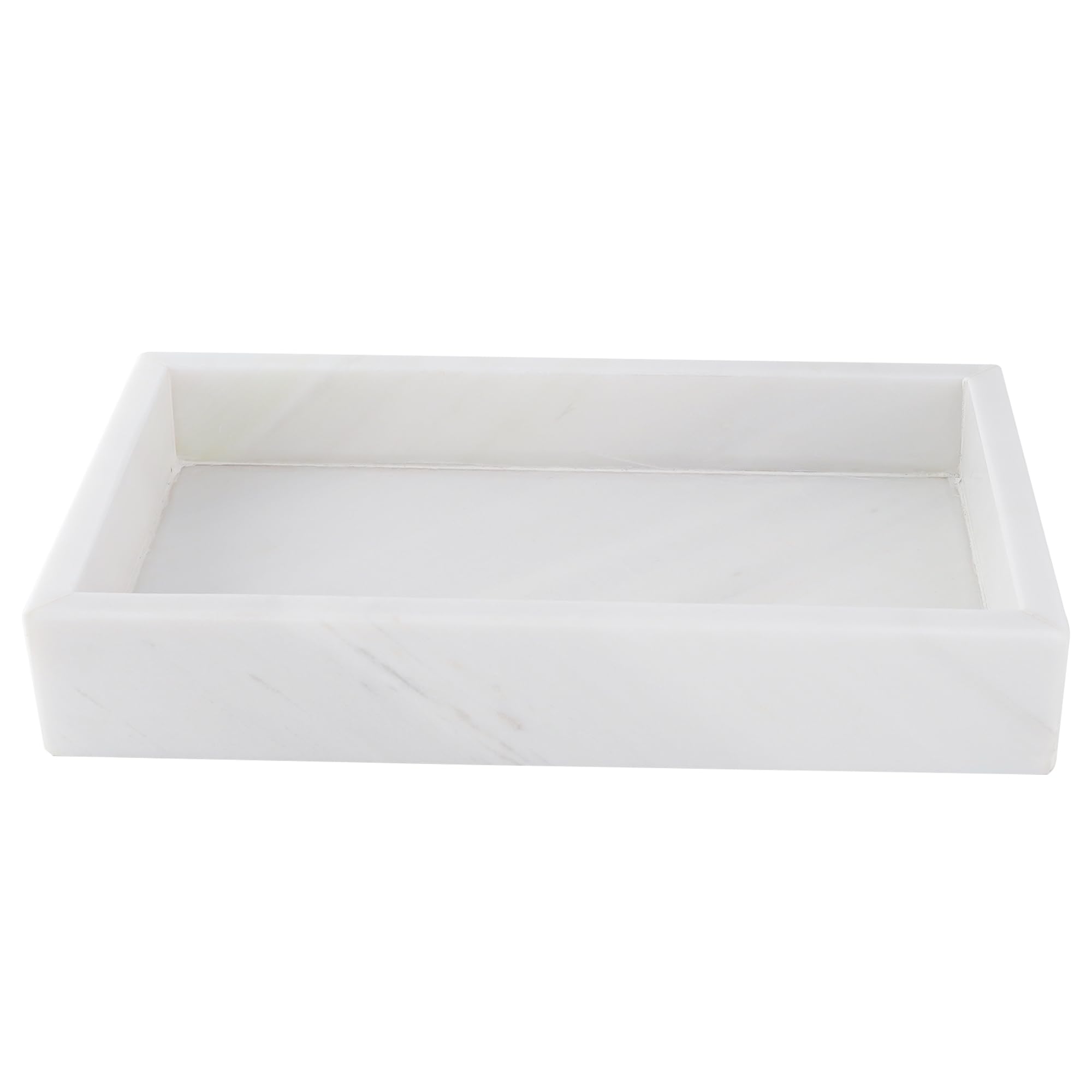 Amazon.com: WORHE Italy Natural Marble Vanity Tray for Bathroom Spice ...