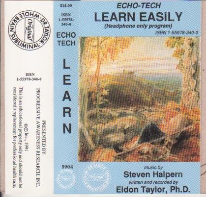Echo-Tech: Learn Easily- Headphone Only Program: Eldon Taylor, Steven ...