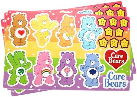 Amazon.com: Care Bears Sticker Sheets (Pack of 8 Sheets) - Adorable and ...