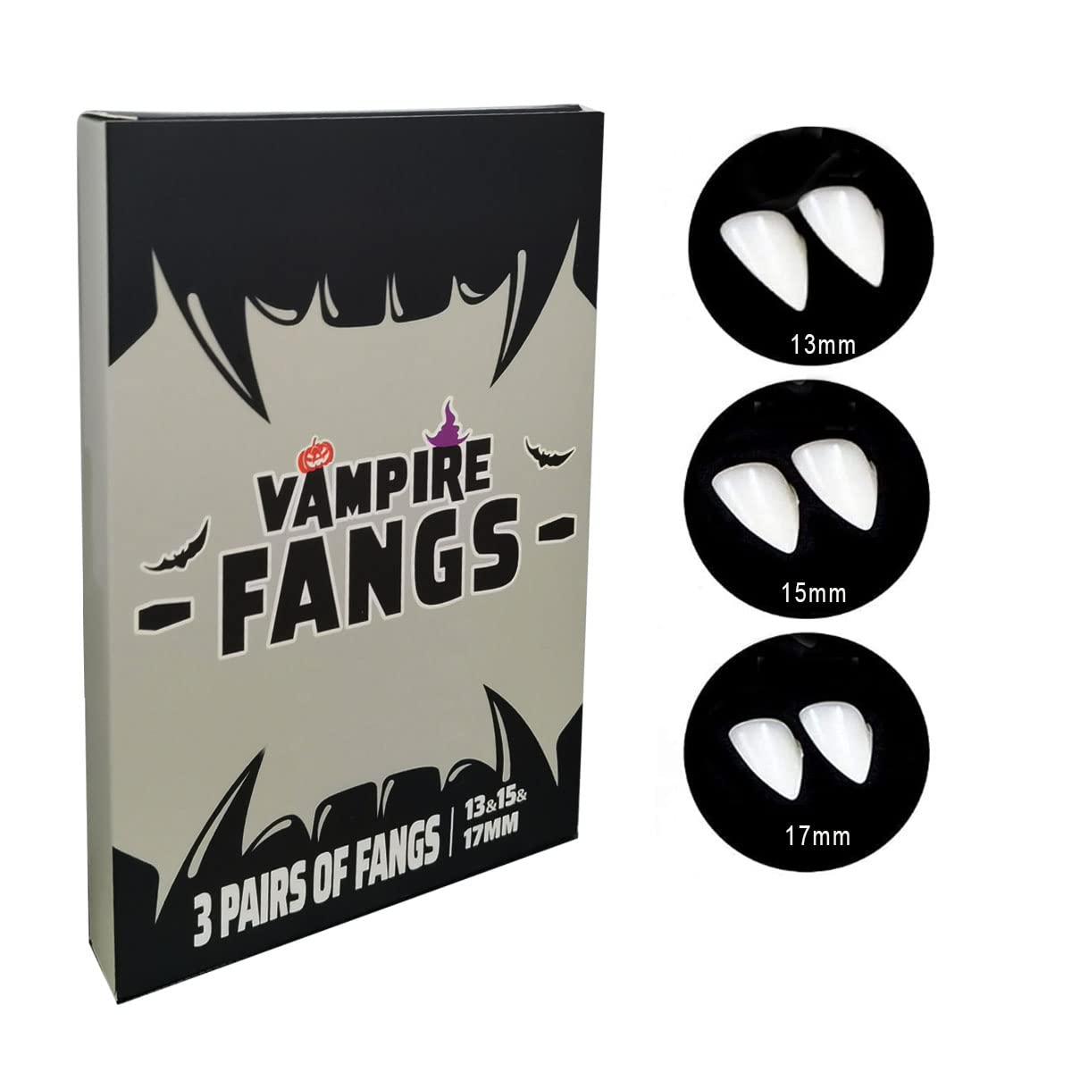 Snapklik.com : WesGen 3 Pairs Vampire Fangs