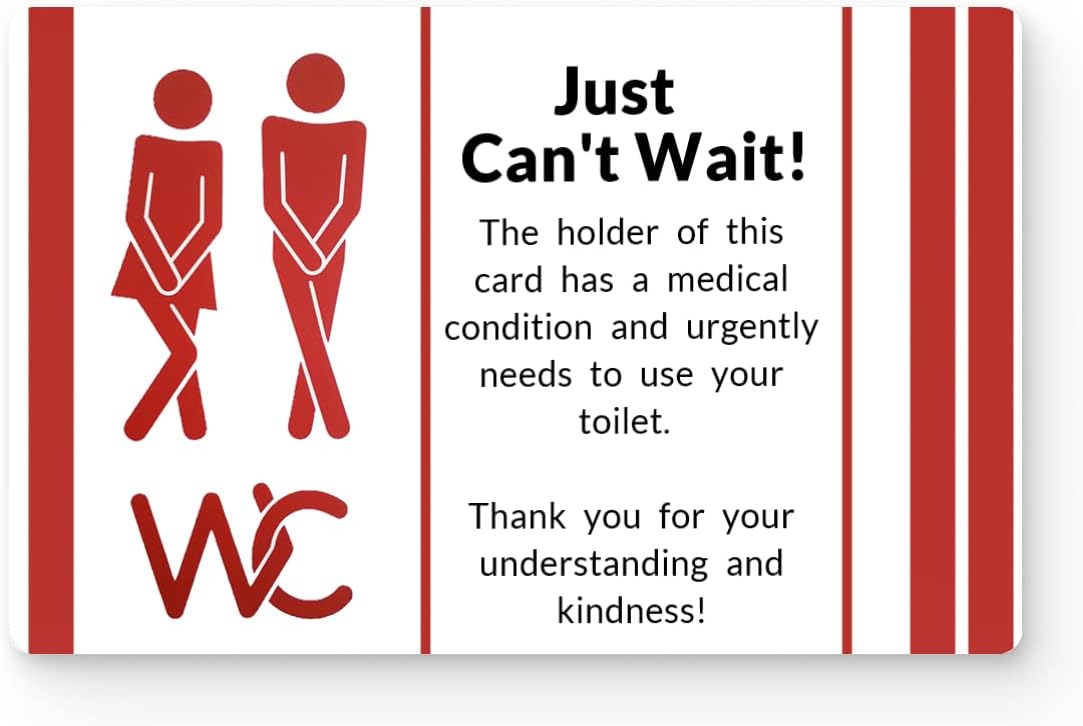 The Card Project UK Just Can't Wait Card! Bathroom Emergency Card for ...