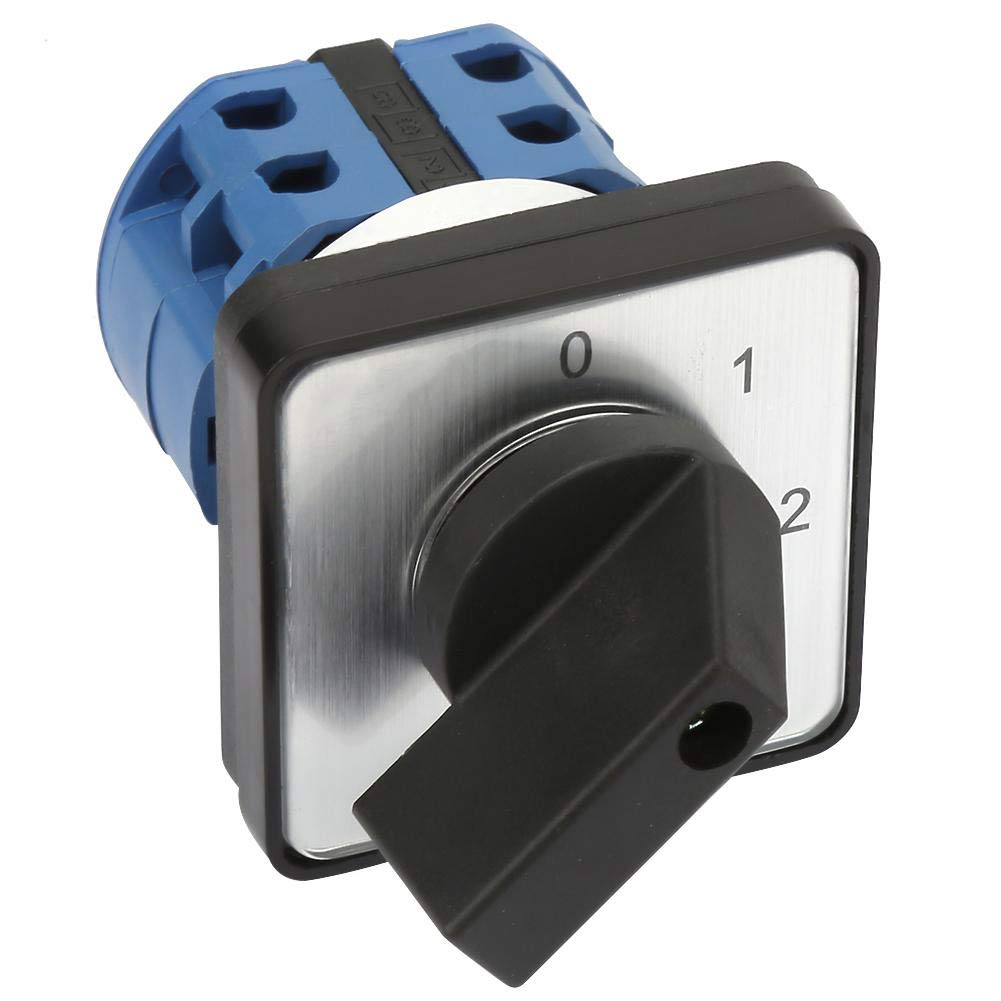 Nimomo Changeover Switch, Rotary Switch 660V 20A 4-Position 2 Pole ...