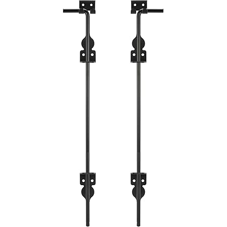 HILLMASTER 24" Heavy Duty Cane Bolt Gate Drop Rod for Wood Fence, Steel ...