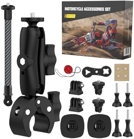 Amazon.com : Insta360 Motorcycle Bundle, Universal Powerful Clamp and ...
