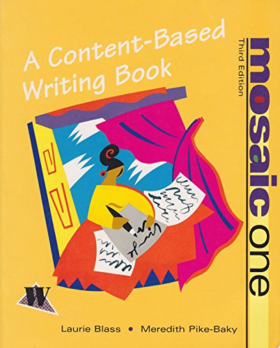 Writing Process Book (Stage I) (Mosaic): Amazon.co.uk: Blass, Laurie ...