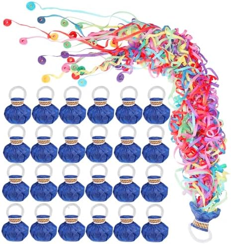 Amazon.com: Honoson 10 Pack Confetti Cannons Bulk Party Poppers Confetti Shooters No Mess ...