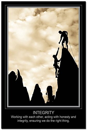 makeuseof Integrity - Motivational Quotes Art Silk Poster Bedroom Wall ...