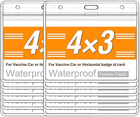 Amazon.com : CDC Vaccination Card Protector DHTS 4 X 3 Inches Record Vaccine Cards Holder Clear ...