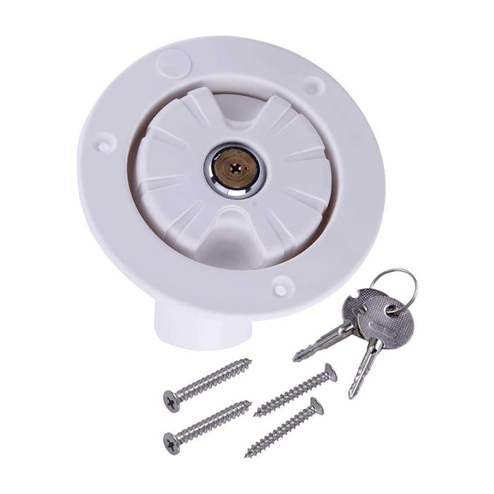 Buy MACHSWON Motorhome Locking Water Cap, Gravity Water Inlet Lockable ...