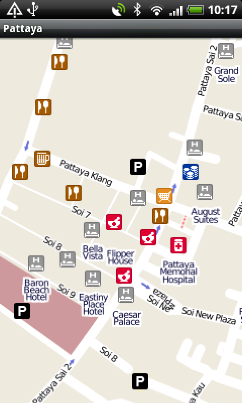 Pattaya Beach Map View Talay 6 Pattaya