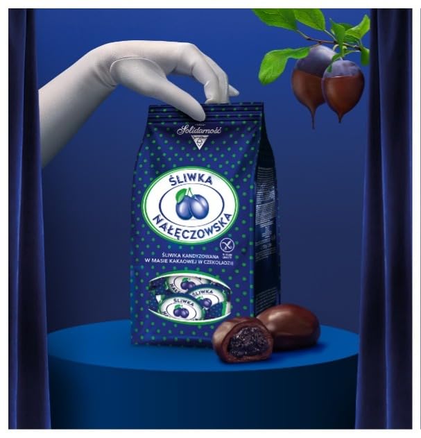 Amazon.com : Solidarnosc Candied Plums in Dark Chocolate "Sliwka ...