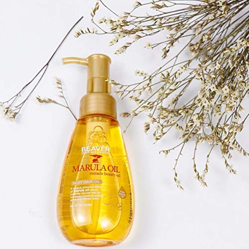 Amazon.com: BEAVER Marula Oil Silky Hair Oil 100ml : Beauty & Personal Care