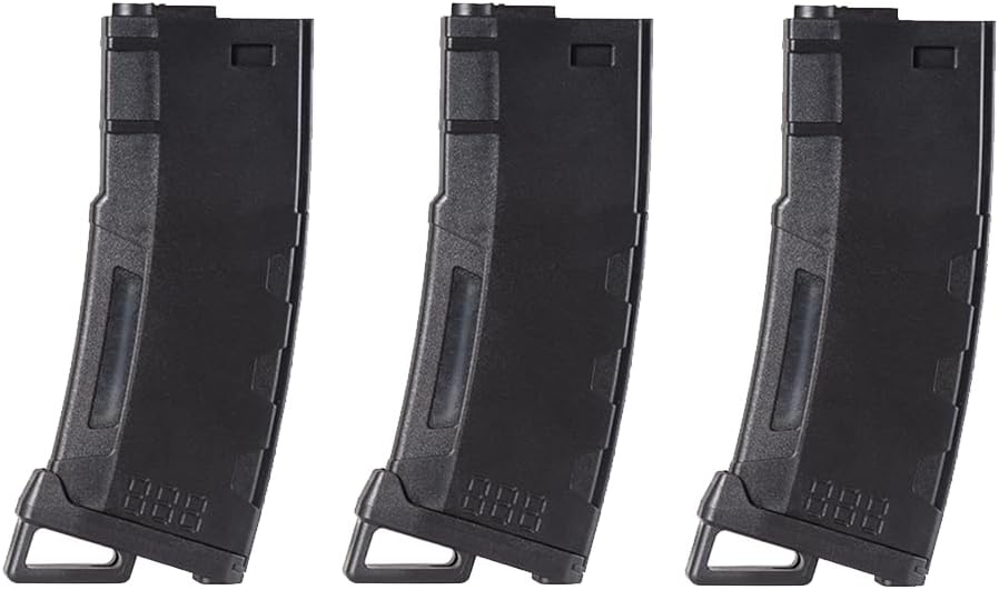 Lancer Tactical Airsoft M4 M16 Series Polymer 130 Round Transparent ...