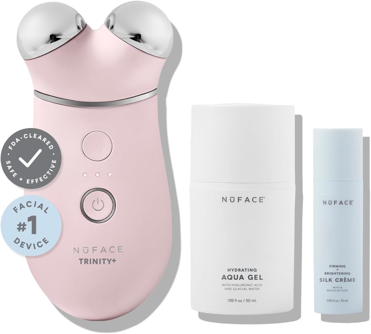 NuFACE Trinity+ Microcurrent Facial Device Kit - Sandy Rose User Manual