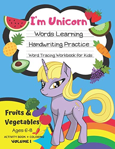 Amazon.com: I’m Unicorn: Words Learning, Handwriting Practice: Word ...
