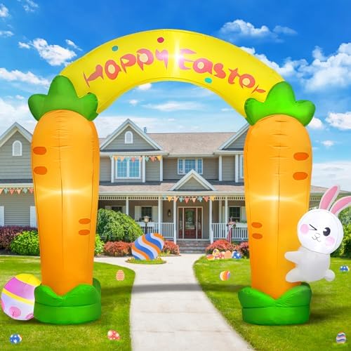 Amazon.com: MICOCAH 9FT Long Easter Inflatables Archway Outdoor ...
