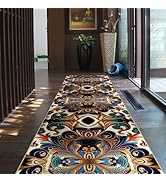 Amazon.com: Washable Entrance Door Mat, Non-Slip Vintage Hallway Rug ...