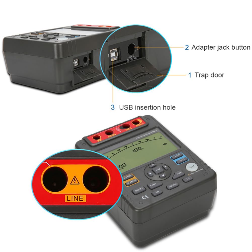 Insulation Resistance Tester UNI-T UT501A 1000V Insulation Resistance ...
