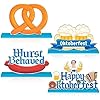 Amazon.com: B1ykin 4Pcs Oktoberfest German Beer Removable Wooden ...