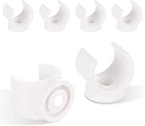 MUXHEL 100 Pcs 3/4” PEX Pipe Clips, 20mm Diameter White PVC Pipe Clamps ...