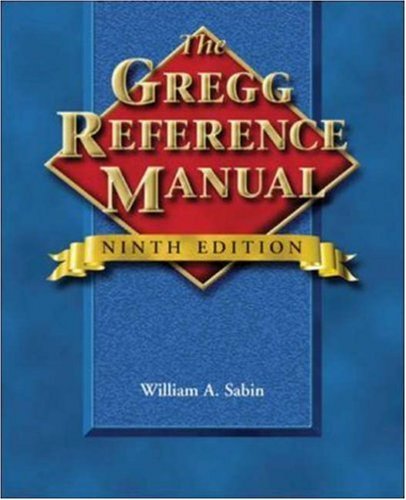 The Gregg Reference Manual (Spiral w/Flap): Sabin,William ...