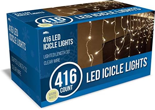 Amazon.com: SYLVANIA by LEDVANCE Icicle Christmas Lights, Warm White ...