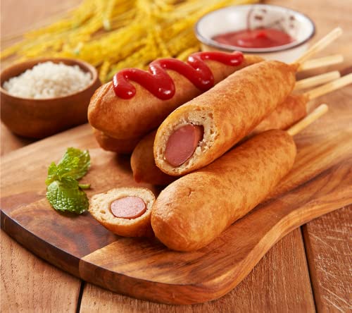 (1 lb Upgrade!) Korean Style Corndog Mix Hot dog Batter Mix for 15~20 ...