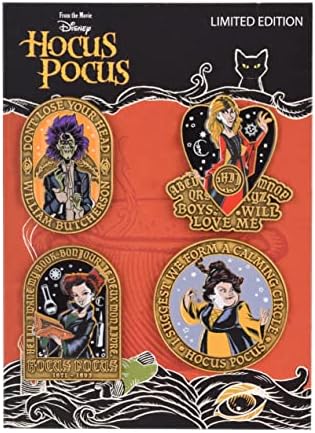 Amazon.com: Disney Enamel Pin Set, Hocus Pocus Themed Jewelry, Pack of ...