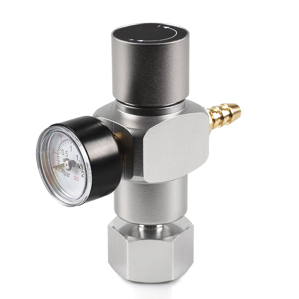 2 in 1 Mini CO2 Gas Regulator Soda Pressure Gauge Mini Gas Regulator ...