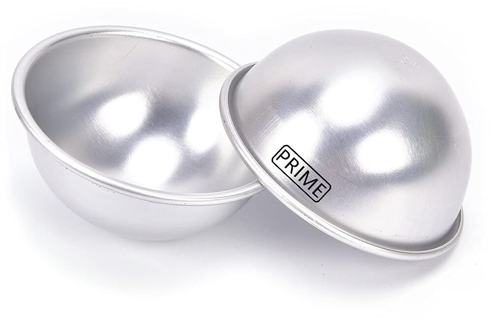 Prime Bakers and Moulders Aluminium Sphere Baking Half Round Cake Molds ...