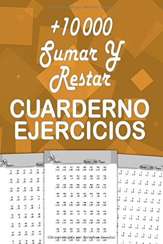 Buy +10000 Sumar y Restar Cuaderno Ejercicios: Libro de Ejercicios Suma ...